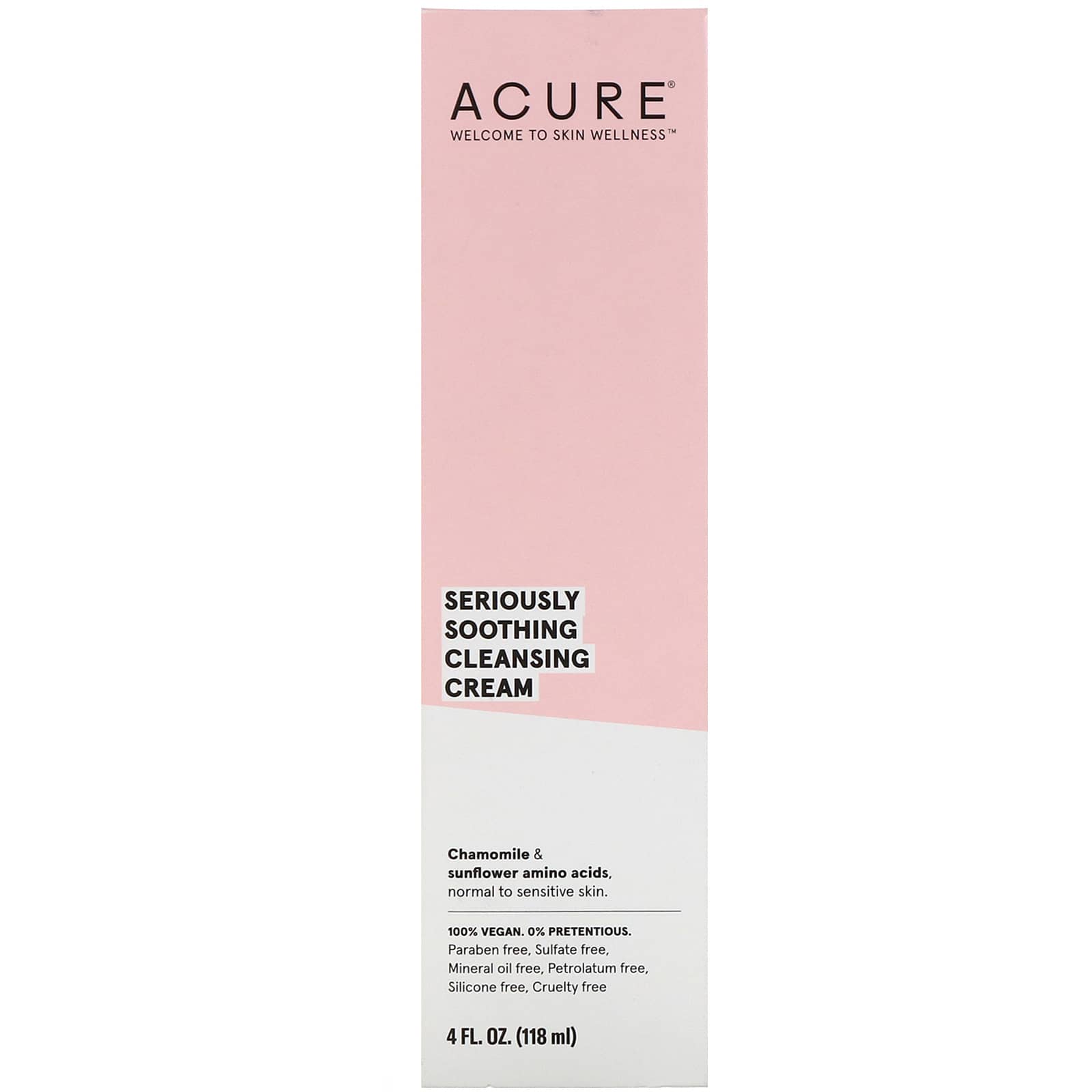 Acure, Seriously Soothing, Cleansing Cream, 4 fl oz (118 ml)