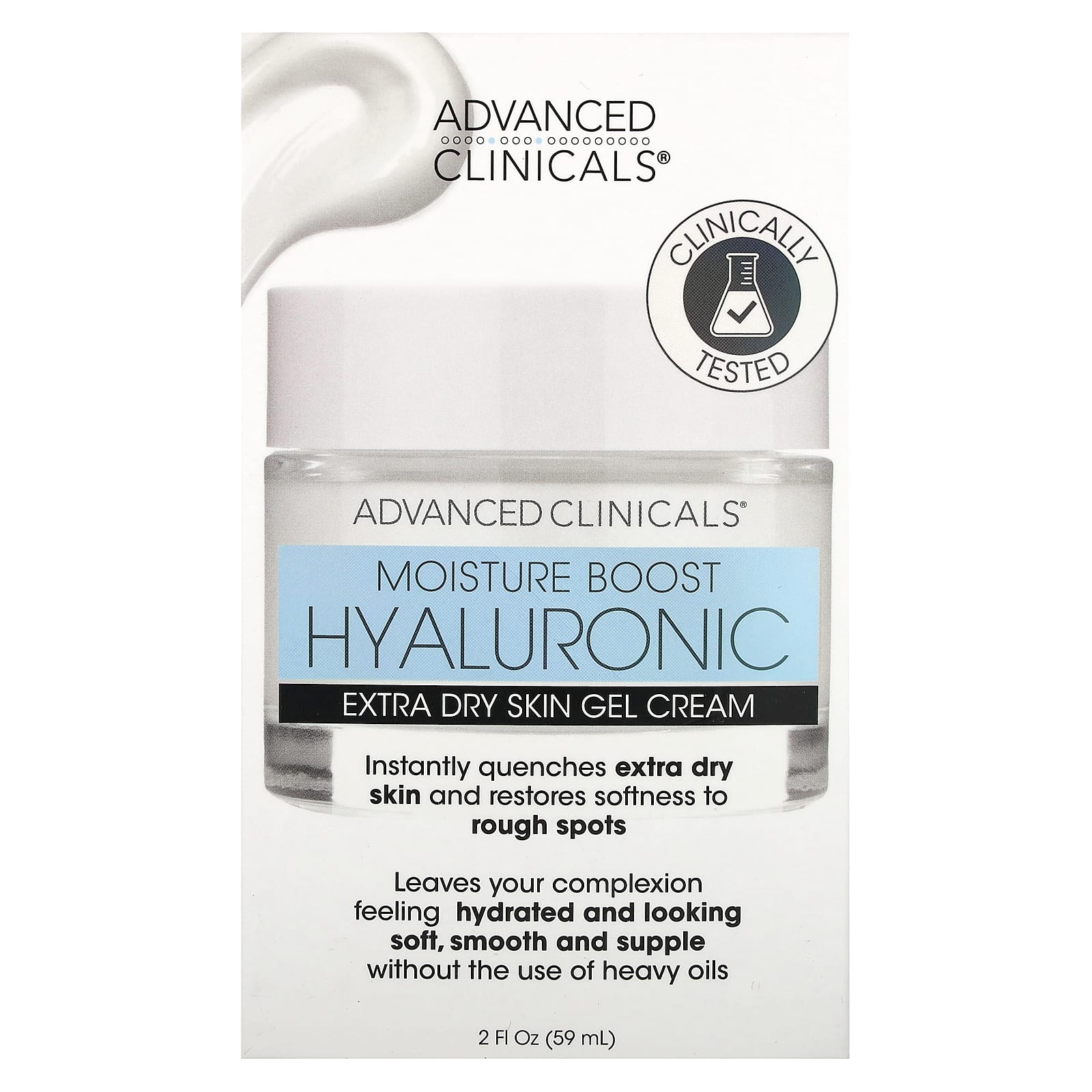 Advanced Clinicals, Moisture Boost Hyaluronic, Extra Dry Skin Gel Cream ...
