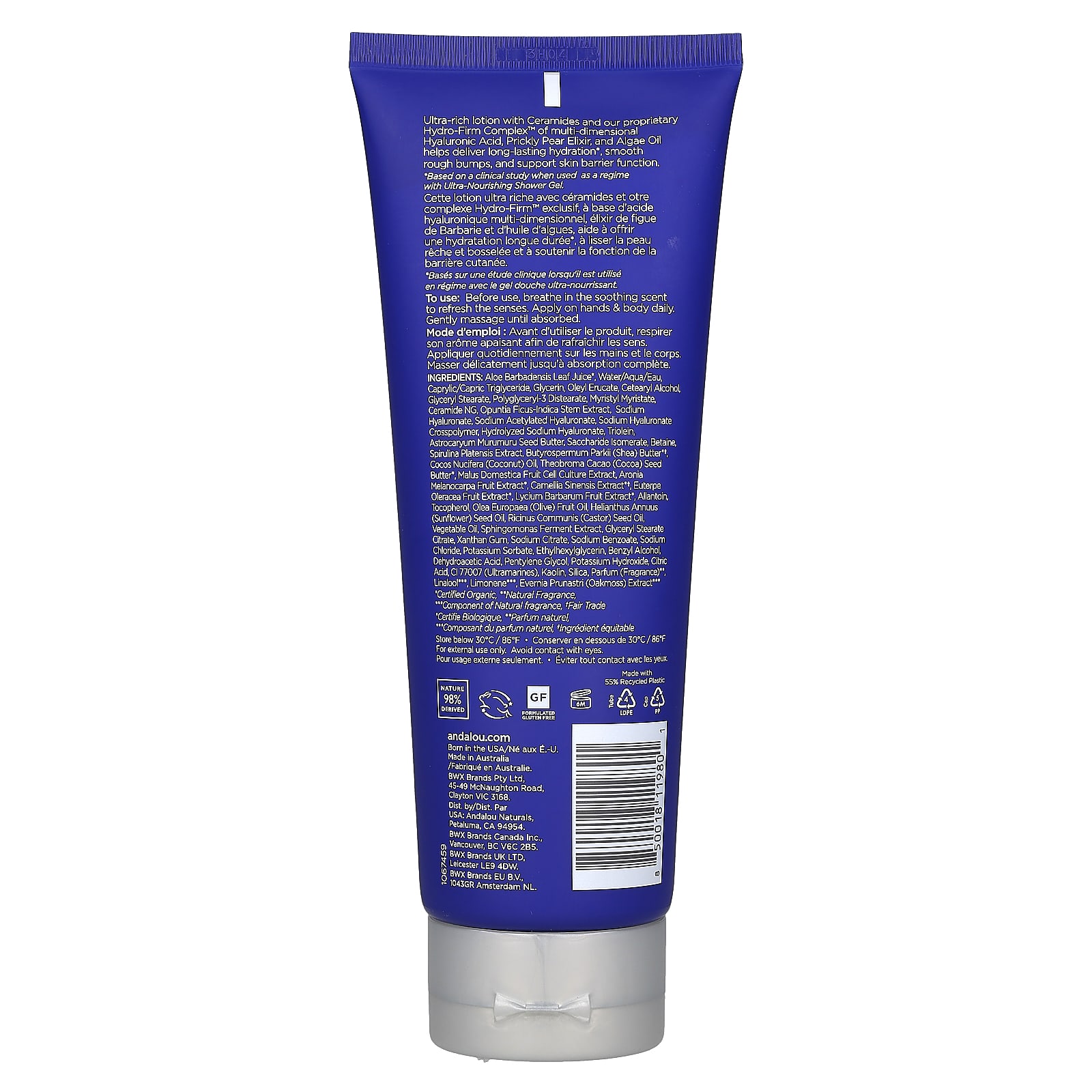 Andalou Naturals, Ultra-Nourishing Body Lotion, Deep Hydration, 8 fl oz ...