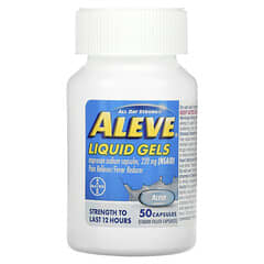 Aleve, Naproxen Sodium Capsules, Liquid Gels, 220 mg, 50 Capsules