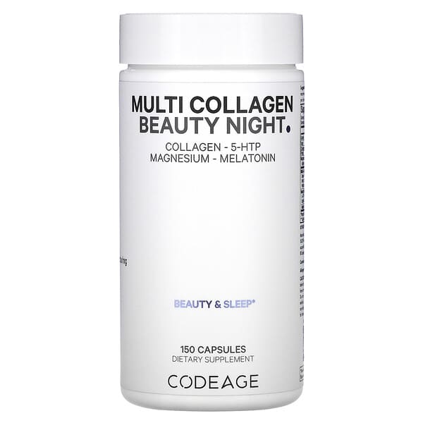 Codeage, Multi Collagen Beauty Night, 150 Capsules Codeage, Multi Collagen Beauty Night, 150 Capsules