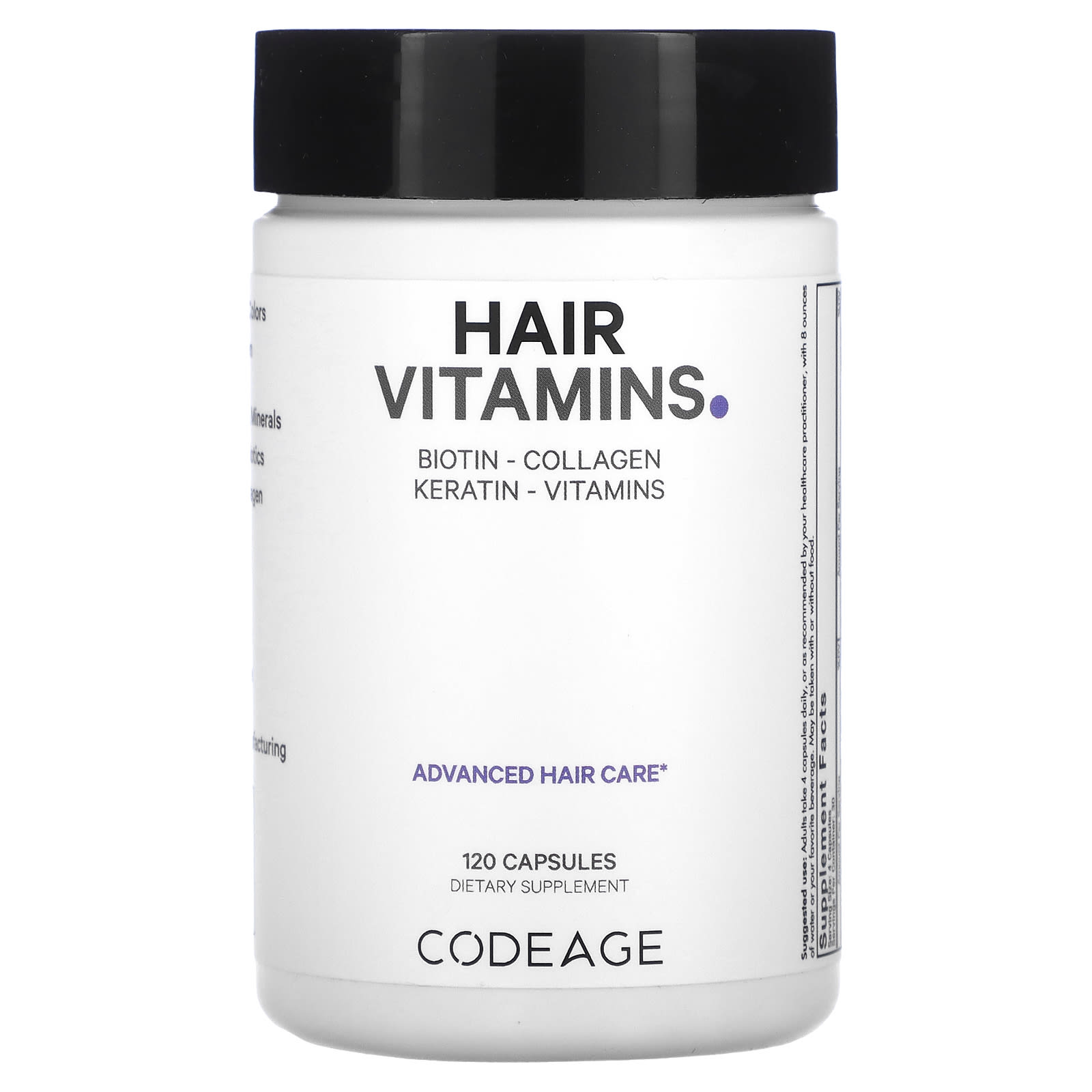 Codeage, Hair Vitamins, 120 Capsules