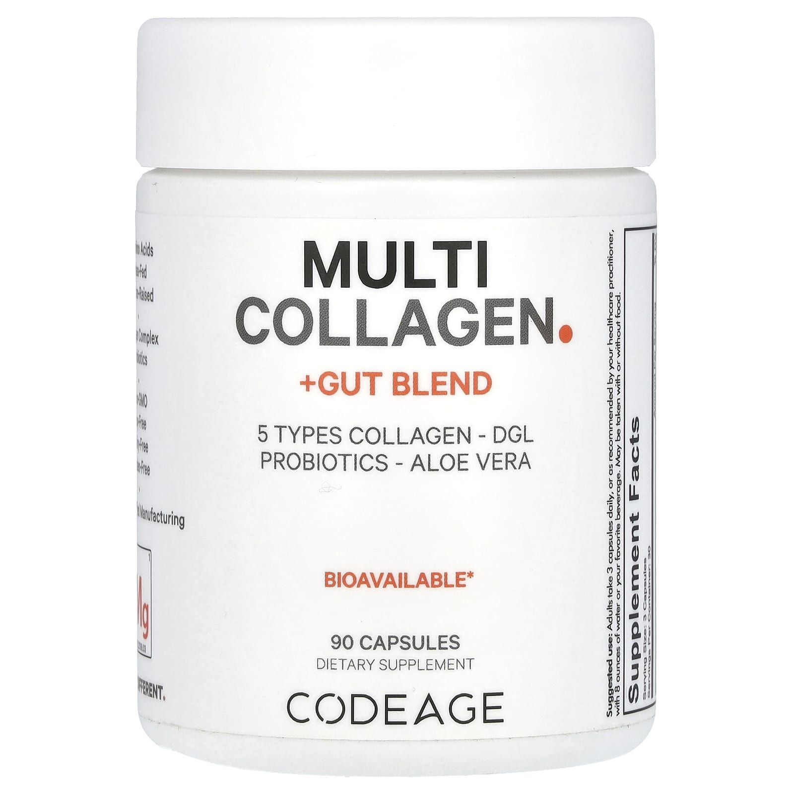 Codeage, Multi Collagen + Gut Blend, 90 Capsules