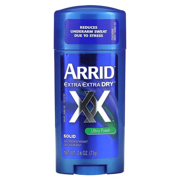 Arrid, Extra Extra Dry XX, Solid Antiperspirant Deodorant, Ultra Fresh ...