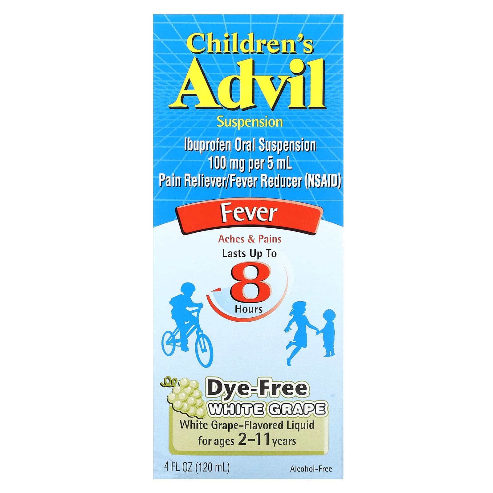 Advil, Children's Advil, Fever, For Ages 2-11 Years, White Grape, 4 fl ...