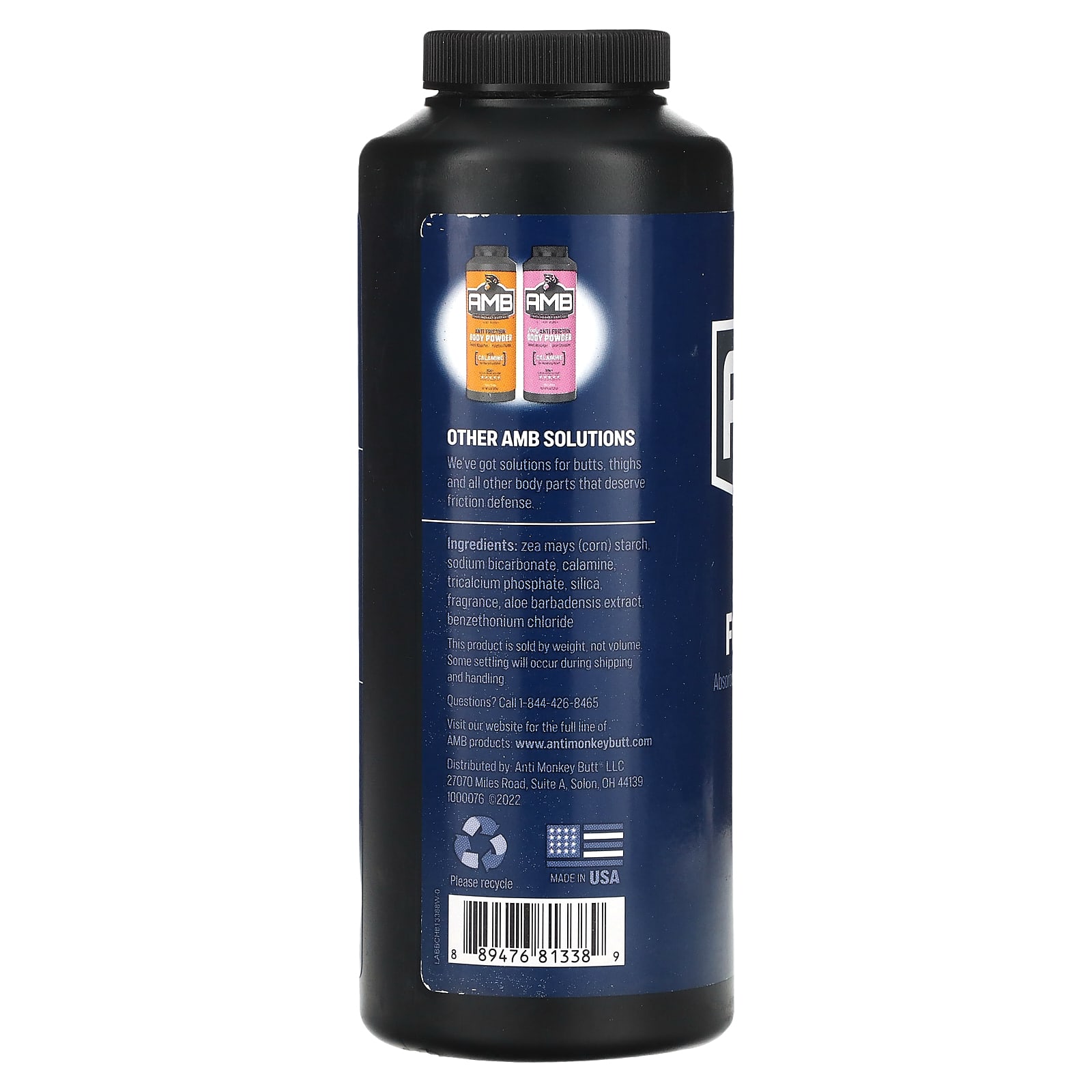 Anti Monkey Butt, Advanced Protection Foot Powder, 8 oz (226 g)