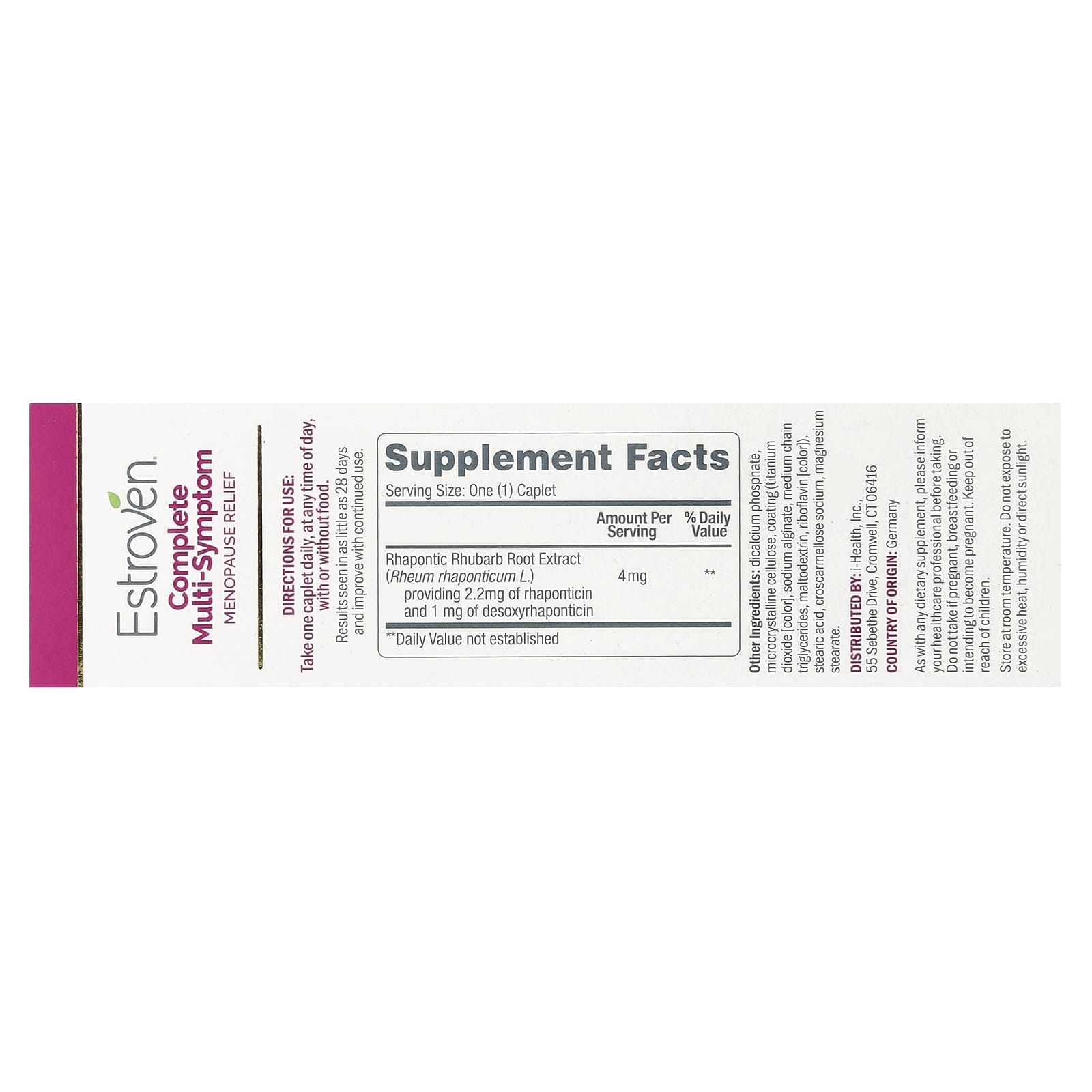 Estroven, Complete Multi-Symptom Menopause Relief, 60 Caplets