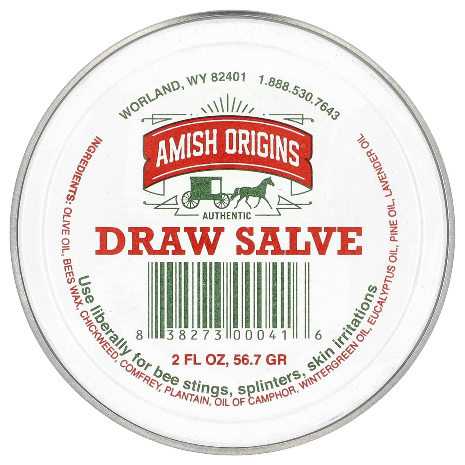 Amish Origins, Draw Salve, 2 fl oz (56.7 g)