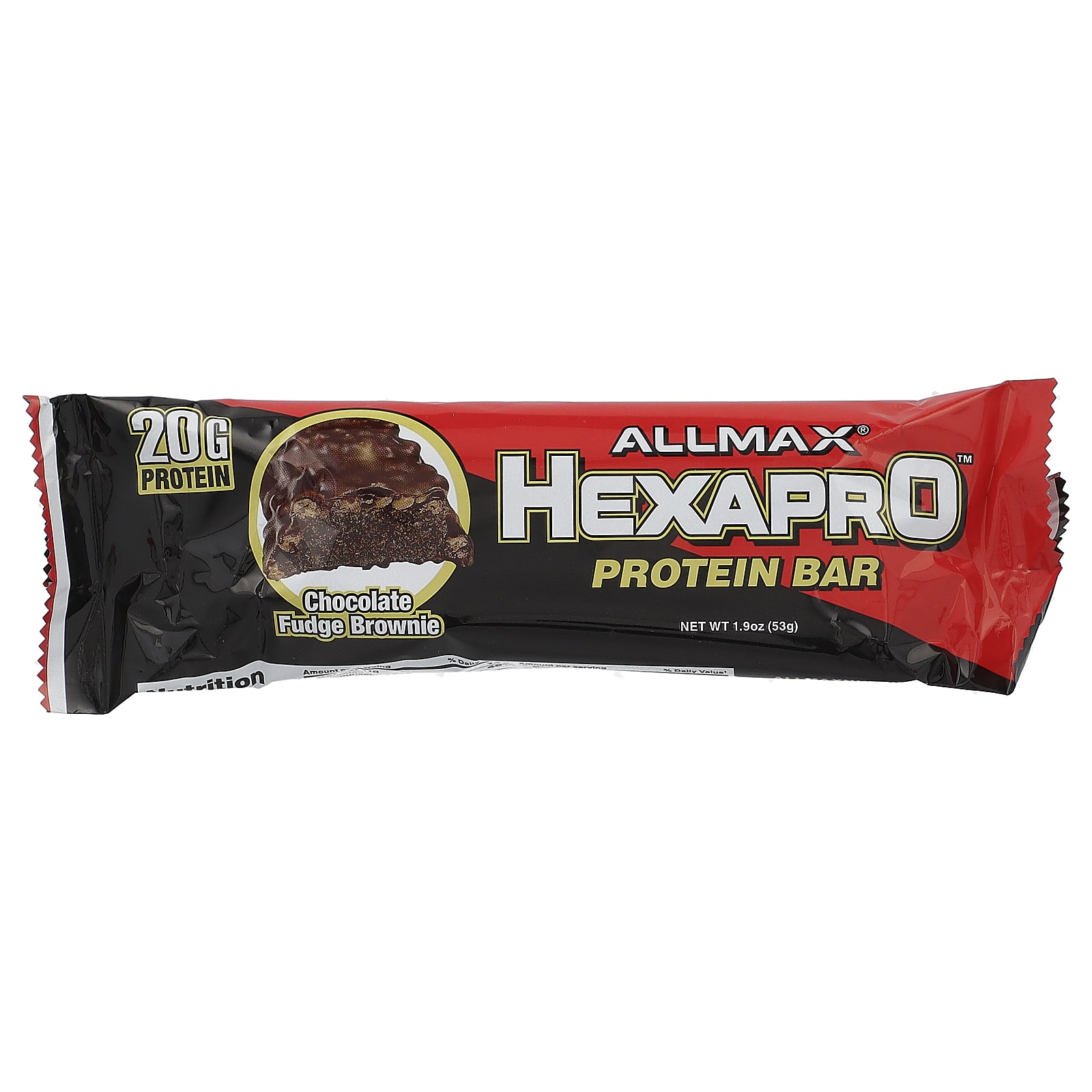 ALLMAX, Hexapro, Protein Bar, Chocolate Fudge Brownie, 12 Bars, 1.9 oz ...