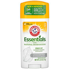 Arm & Hammer, Essentials with Natural Deodorizers, Deodorant, Unscented ...