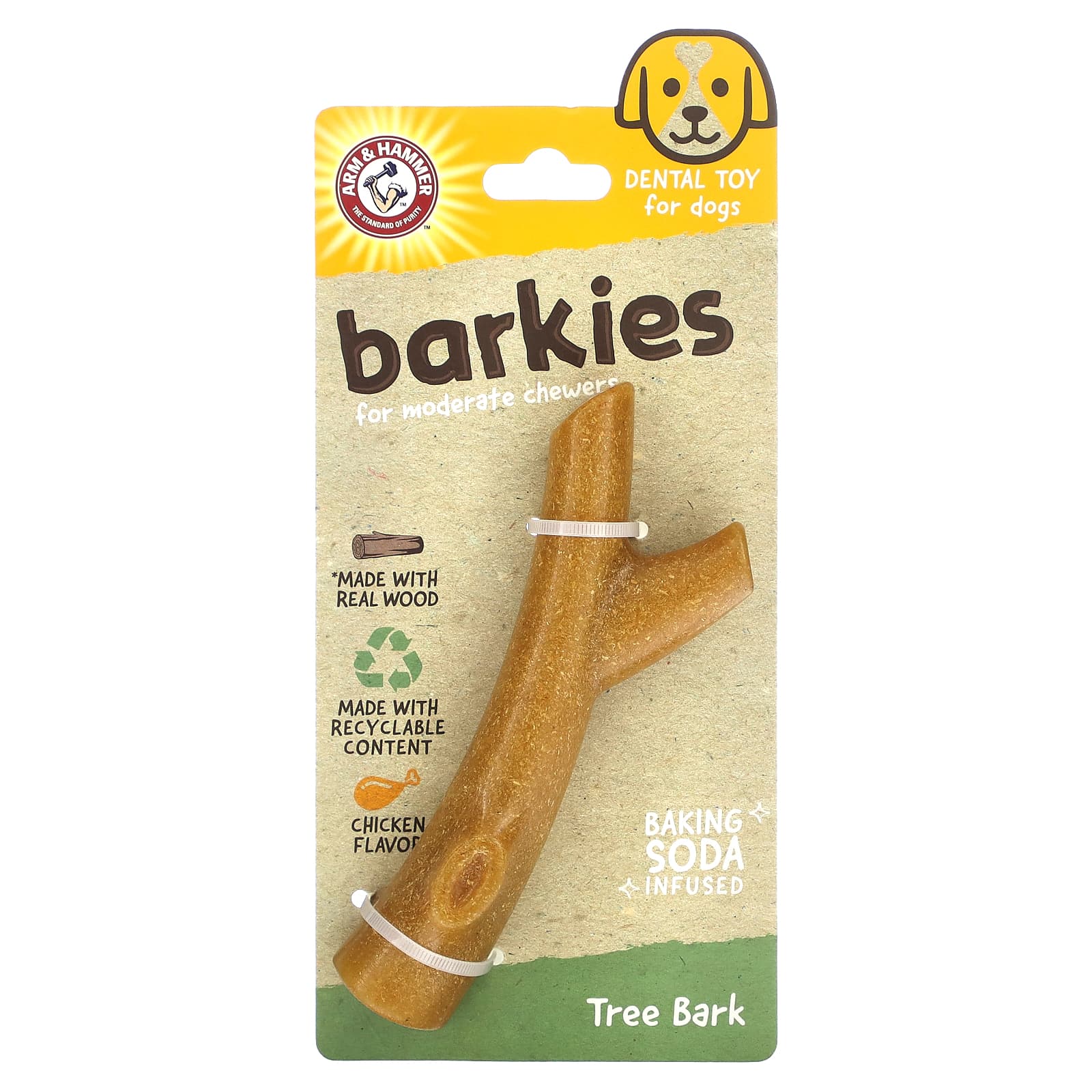 Arm & Hammer, Barkies for Moderate Chewers, Dental Toy for Dogs, Tree ...