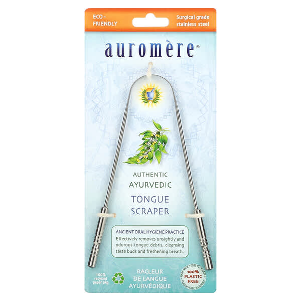 Auromere, Authentic Ayurvedic, Tongue Scraper, 1 Scraper