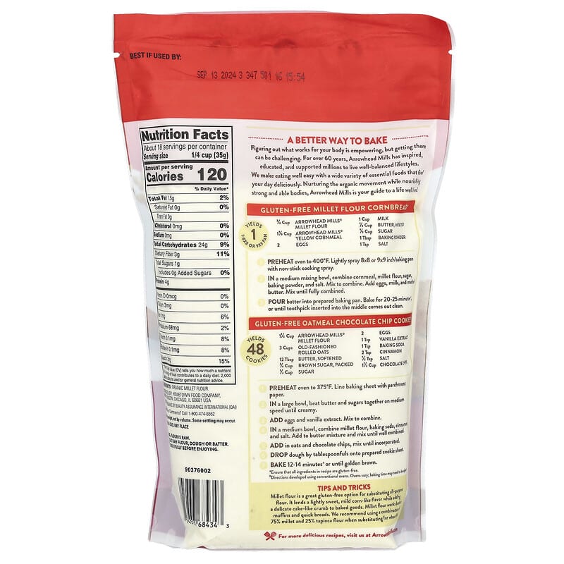Millet Flour Grain Nutrition Facts Calories Carbs Learn 5 Health
