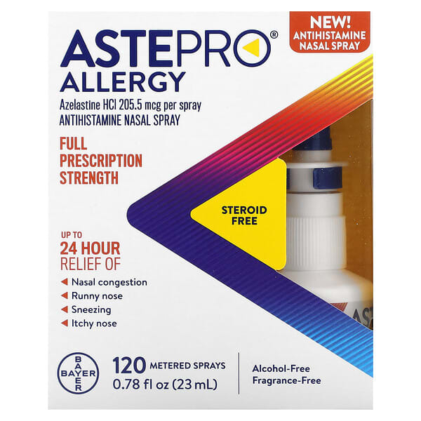 ASTEPRO, Allergy, Antihistamine Nasal Spray, Fragrance-Free, 0.78 fl oz ...