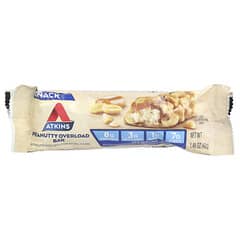 Atkins, Snack, Peanutty Overload Bar, 5 Bars, 1.48 oz (42 g) Each