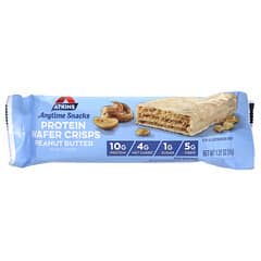 Atkins, Anytime Snacks, Protein Wafer Crisps, Peanut Butter, 5 Bars, 1. ...