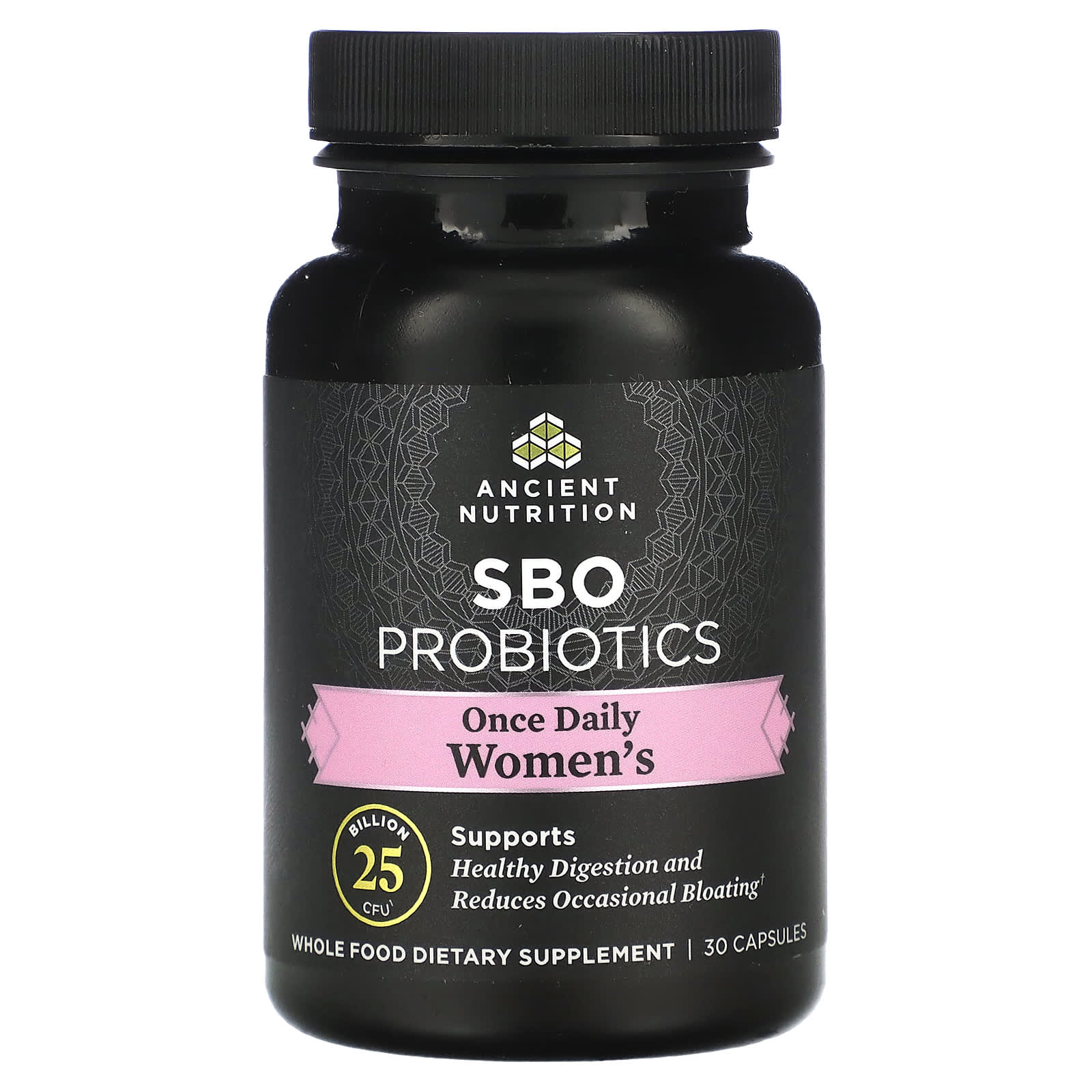 Ancient Nutrition, SBO Probiotics, Once Daily Women's, 25 Billion CFU ...