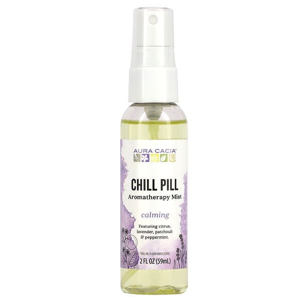 Aura Cacia, Aromatherapy Mist, Chill Pill, Calming, 2 fl oz (59 ml)