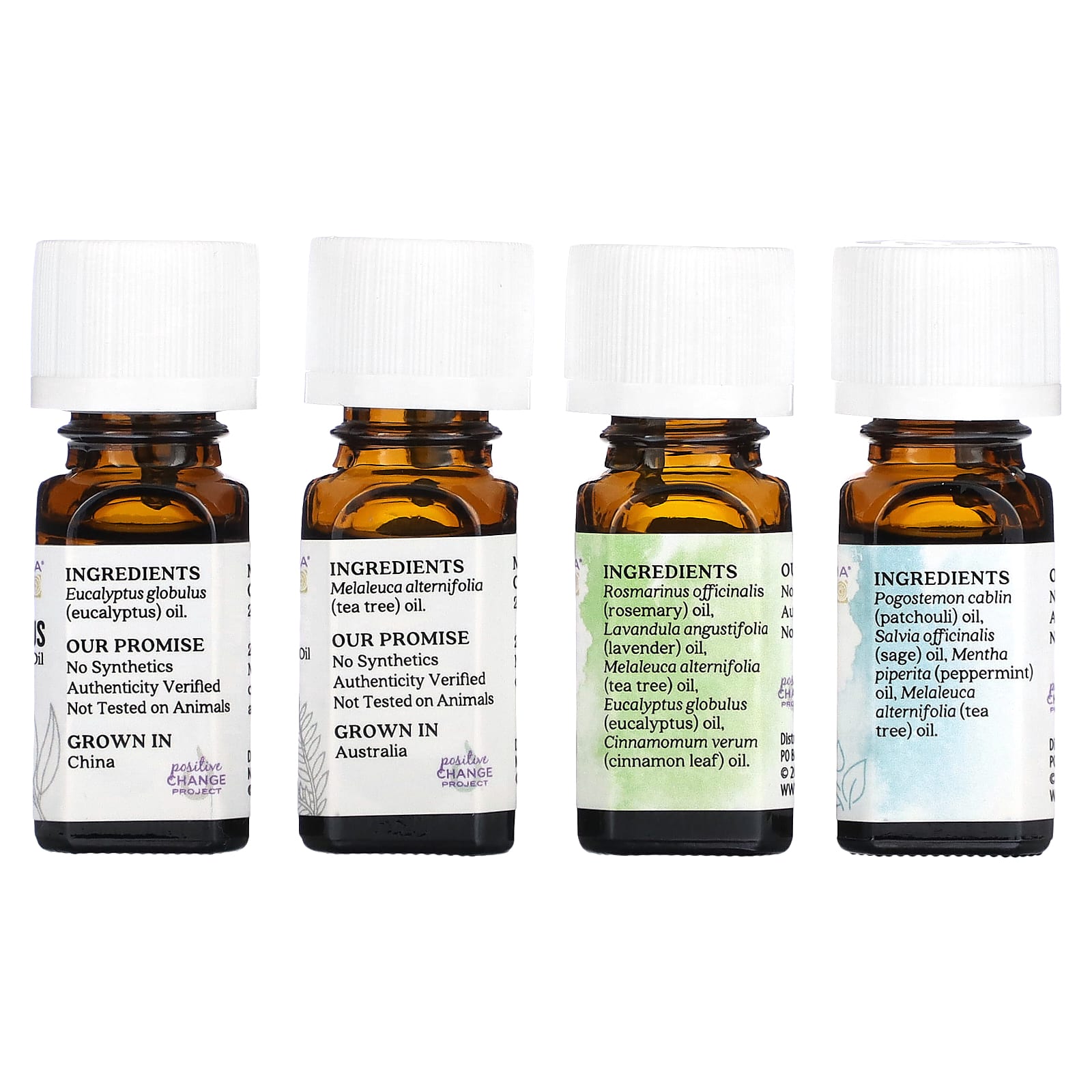 Aura Cacia, Purify Kit, Clearing Pure Essential Oils, 4 Bottles, 0.25 ...