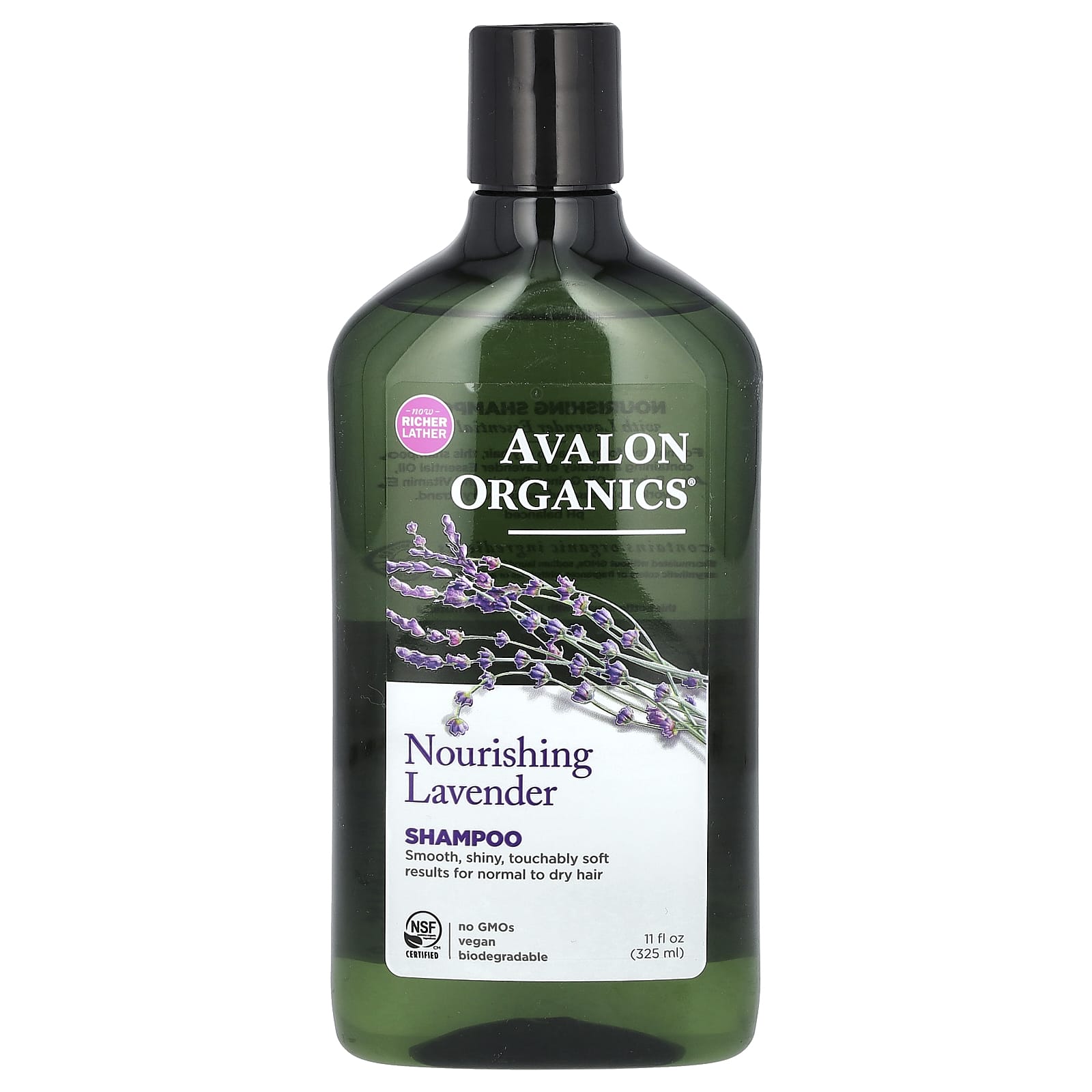 Avalon Organics, Shampoo, For Normal to Dry Hair, Nourishing Lavender ...