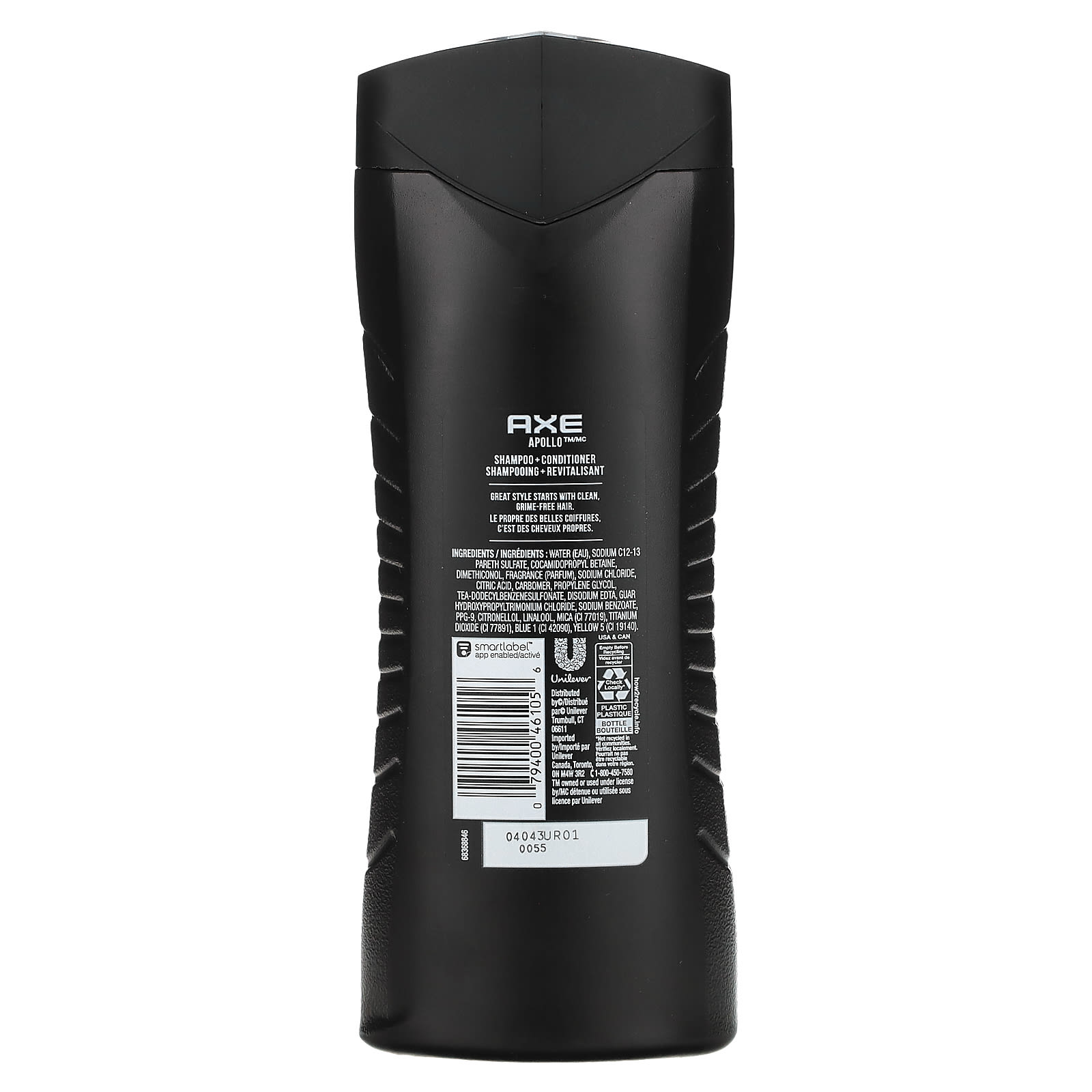 Axe, Hair, Apollo, 2 In 1 Shampoo + Conditioner, 16 fl oz (473 ml)