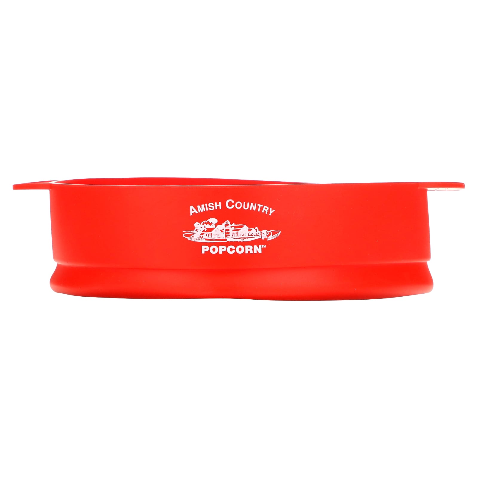 Amish Country Popcorn, Silicone Microwave Popcorn Popper, Red, 4 Pieces