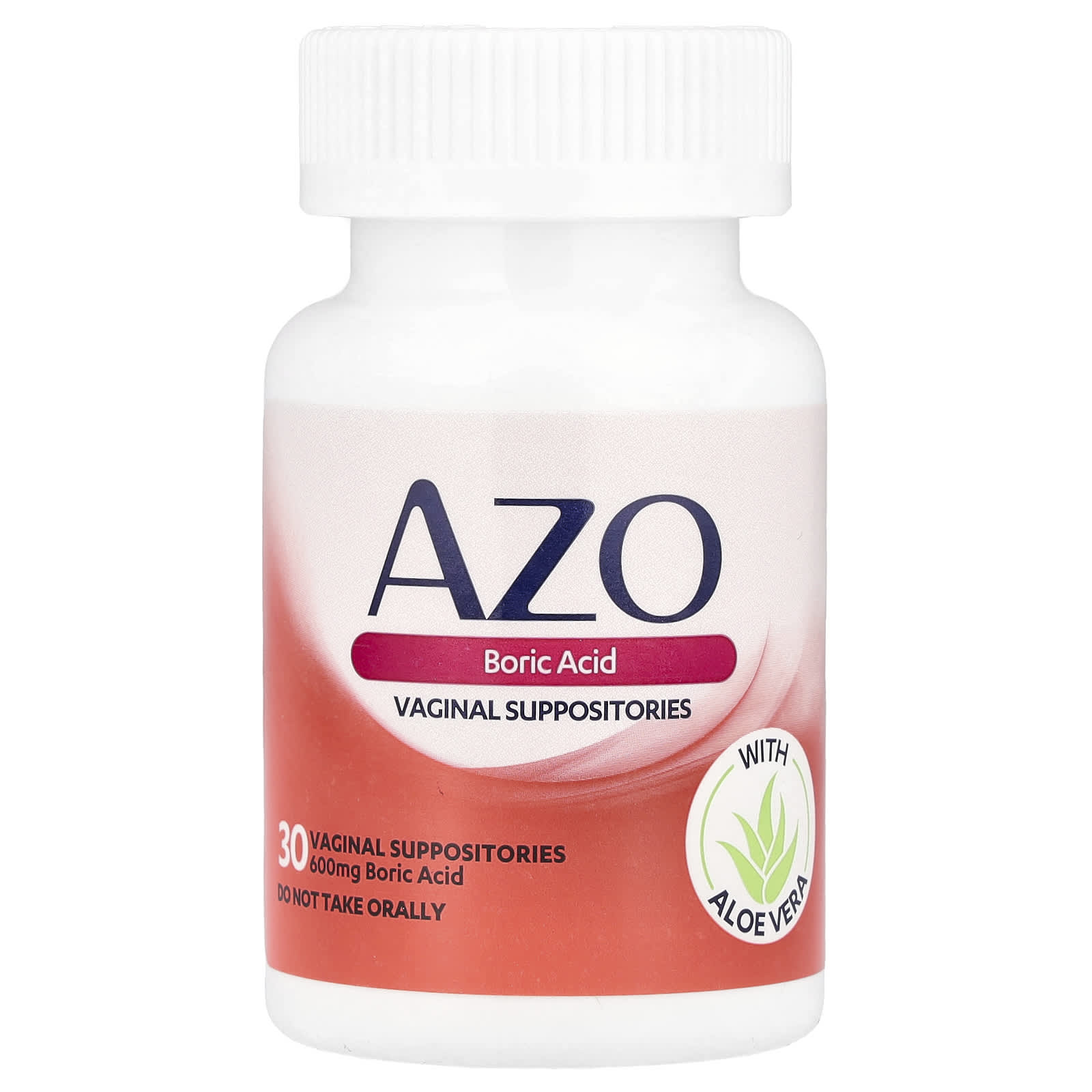 Azo, Boric Acid, Vaginal Suppositories, 600 mg, 30 Suppositories