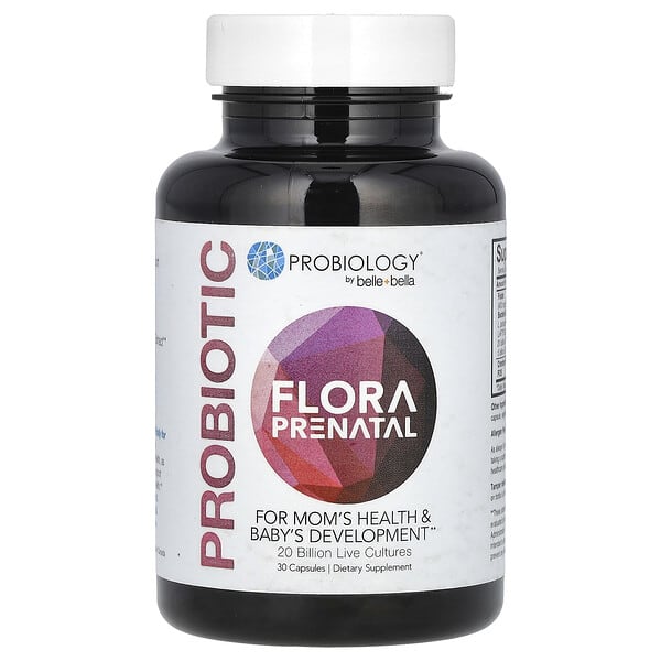 Belle+Bella, Probiotic Flora Prenatal, 20 Billion Live Cultures, 30 ...
