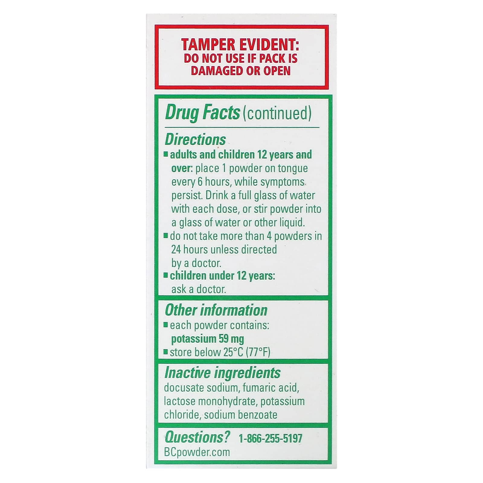 BC, Fast Pain Relief Powder, Arthritis, 50 Packs