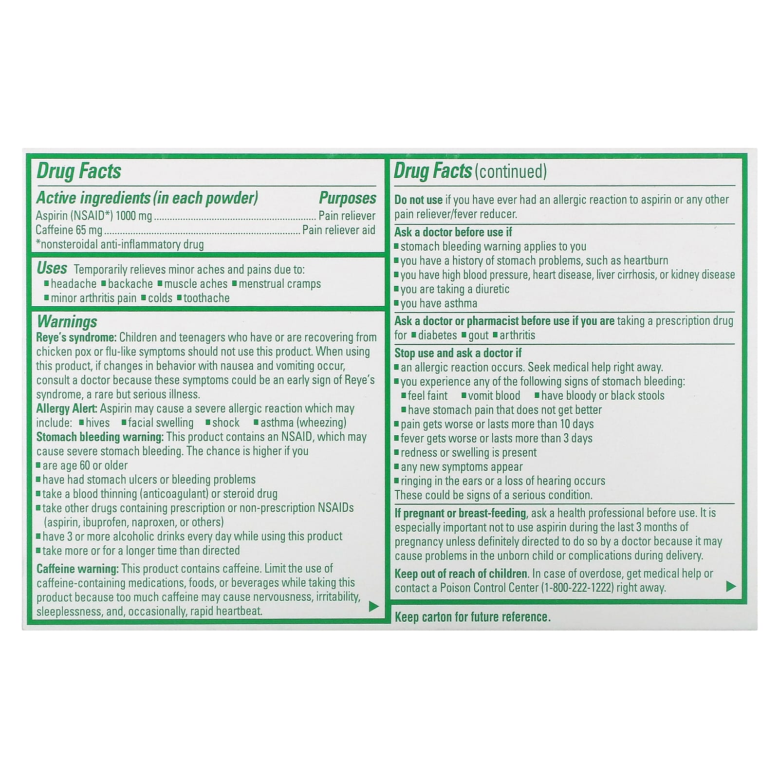 BC, Fast Pain Relief Powder, Arthritis, 50 Packs