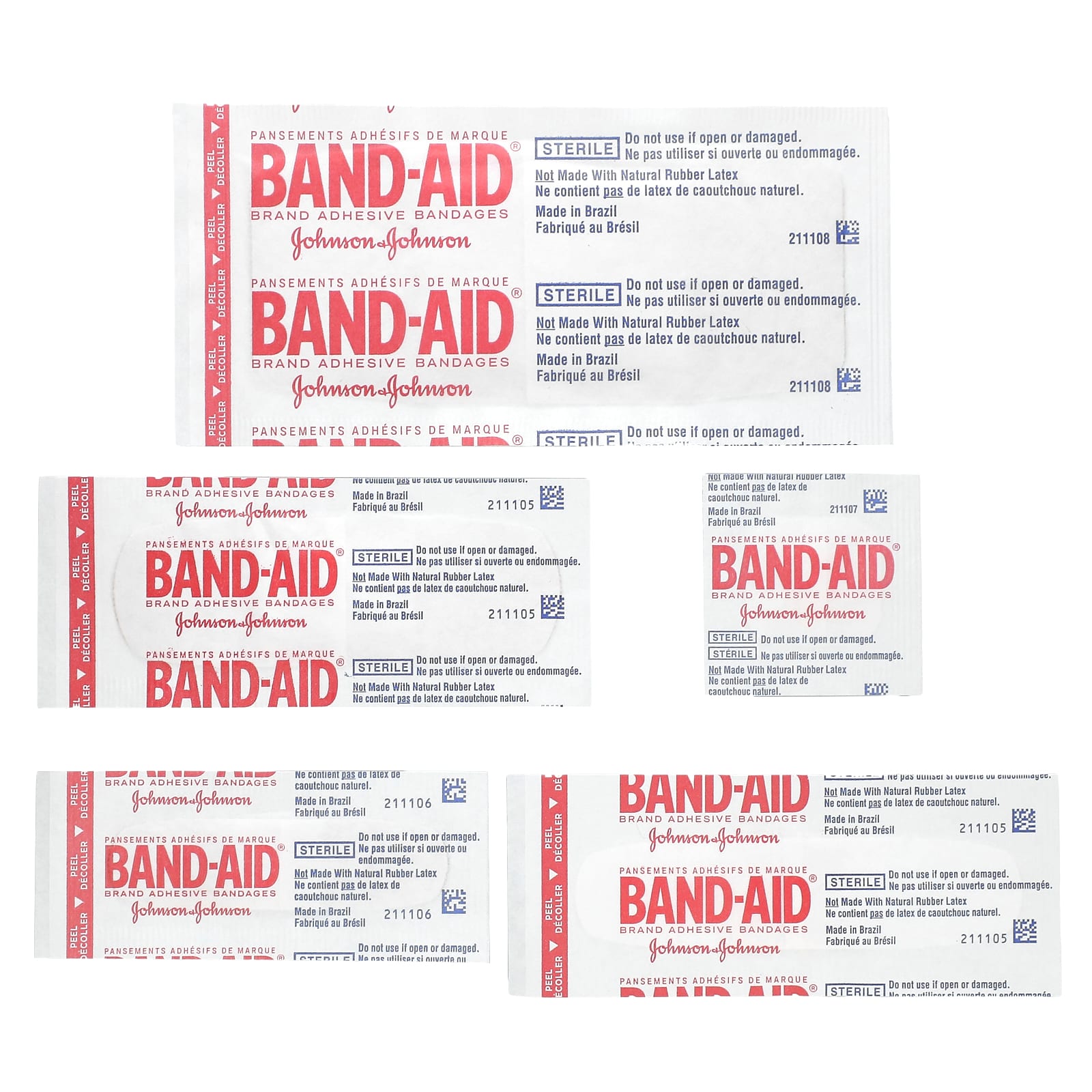 Band Aid, Adhesive Bandages, Family Pack, 280 Assorted Sizes