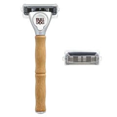 Bulldog Skincare For Men, Original Bamboo Razor, 1 Razor, 2 Cartridges