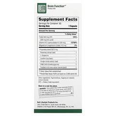 Bell Lifestyle, Brain Function, 60 Veggie Capsules