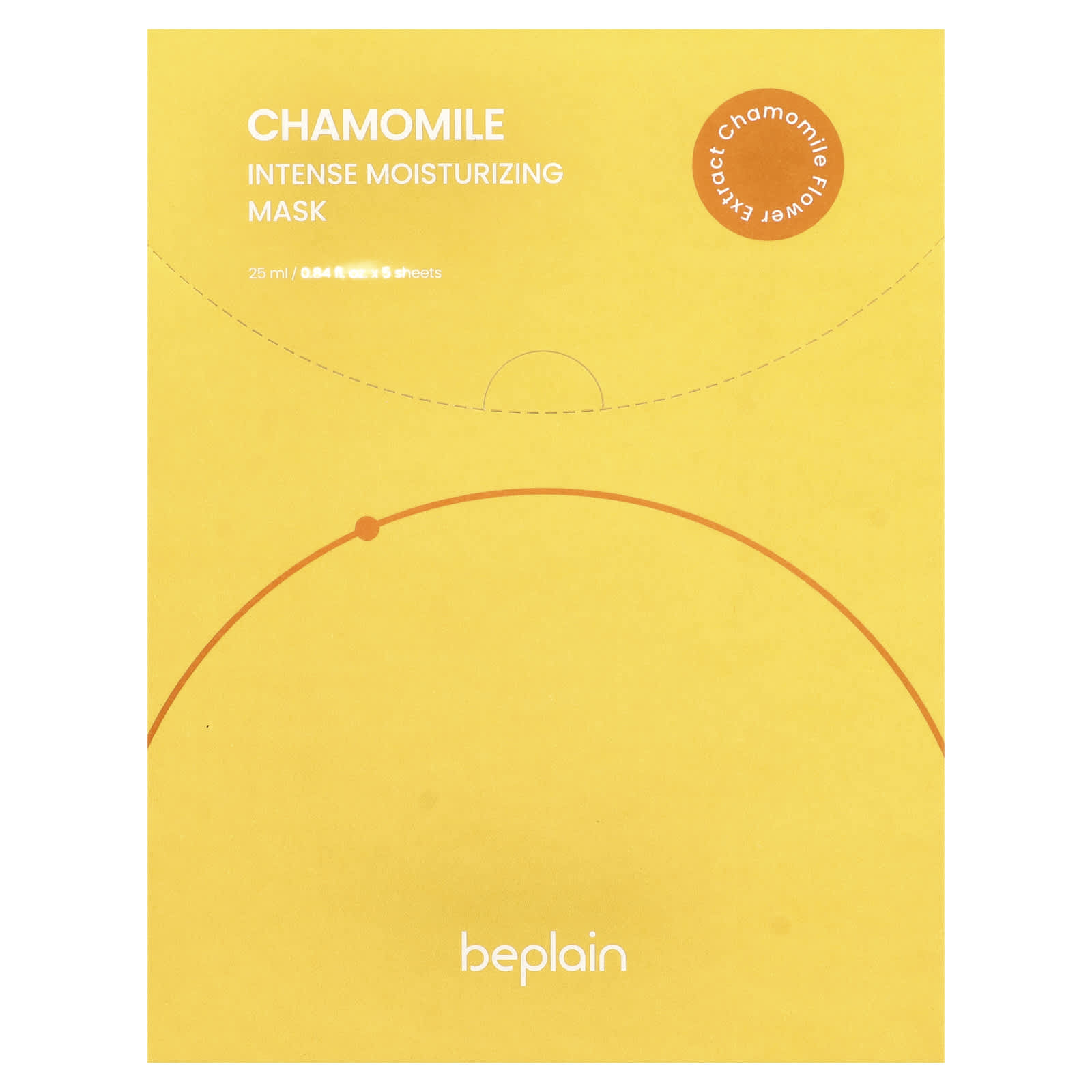 Beplain, Intense Moisturizing Beauty Mask, Chamomile, 5 Sheets, 0.84 fl ...