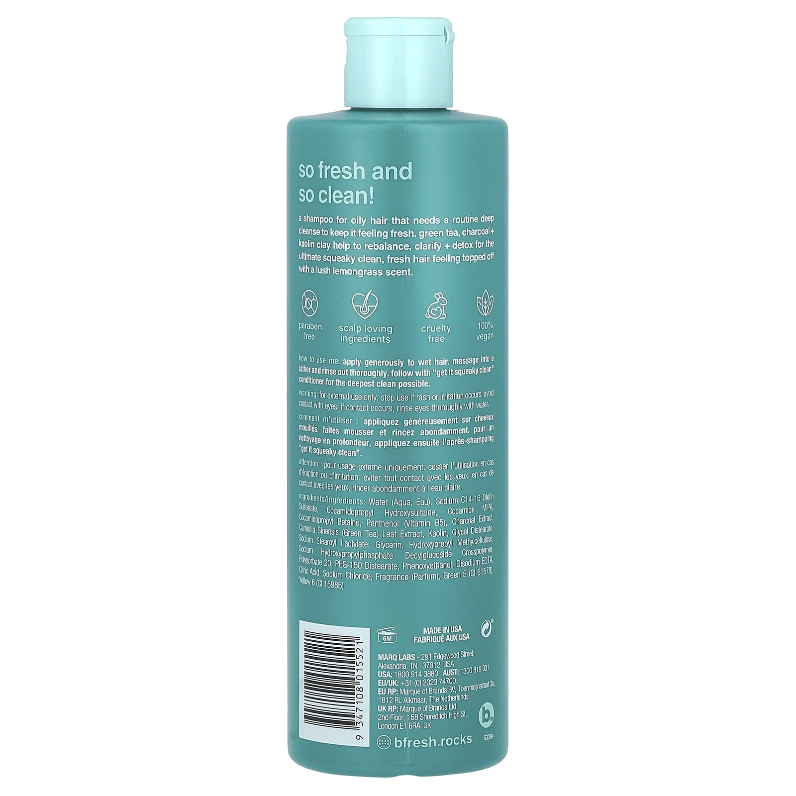 b.fresh, Get It Squeaky Clean, Deep Cleansing Shampoo, For Oily Hair ...