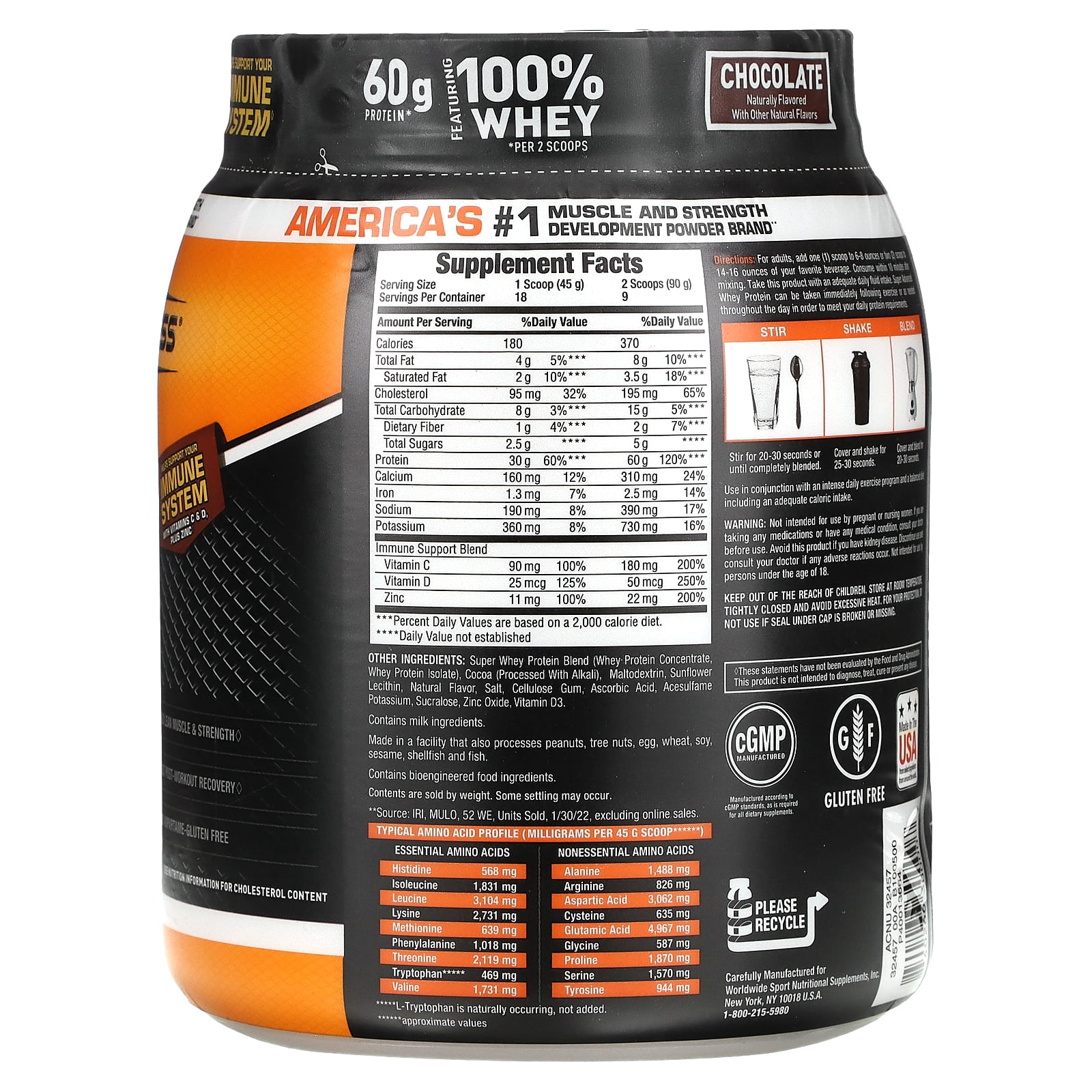 Body Fortress, Super Advanced Whey Protein, Chocolate , 1.78 lb (810 g)