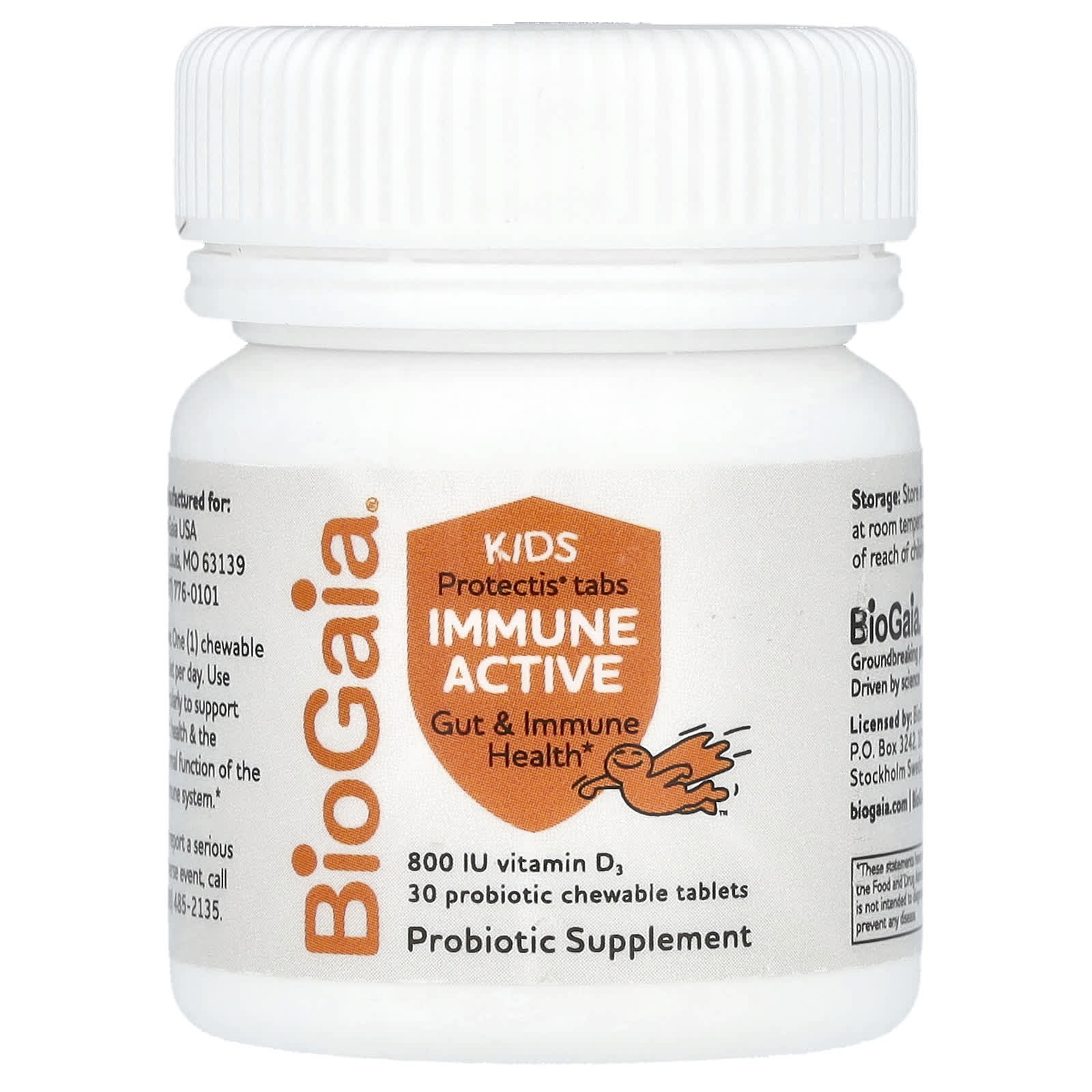BioGaia, Protectis Kids, Immune Active, Tasty Orange, 30 Probiotic ...