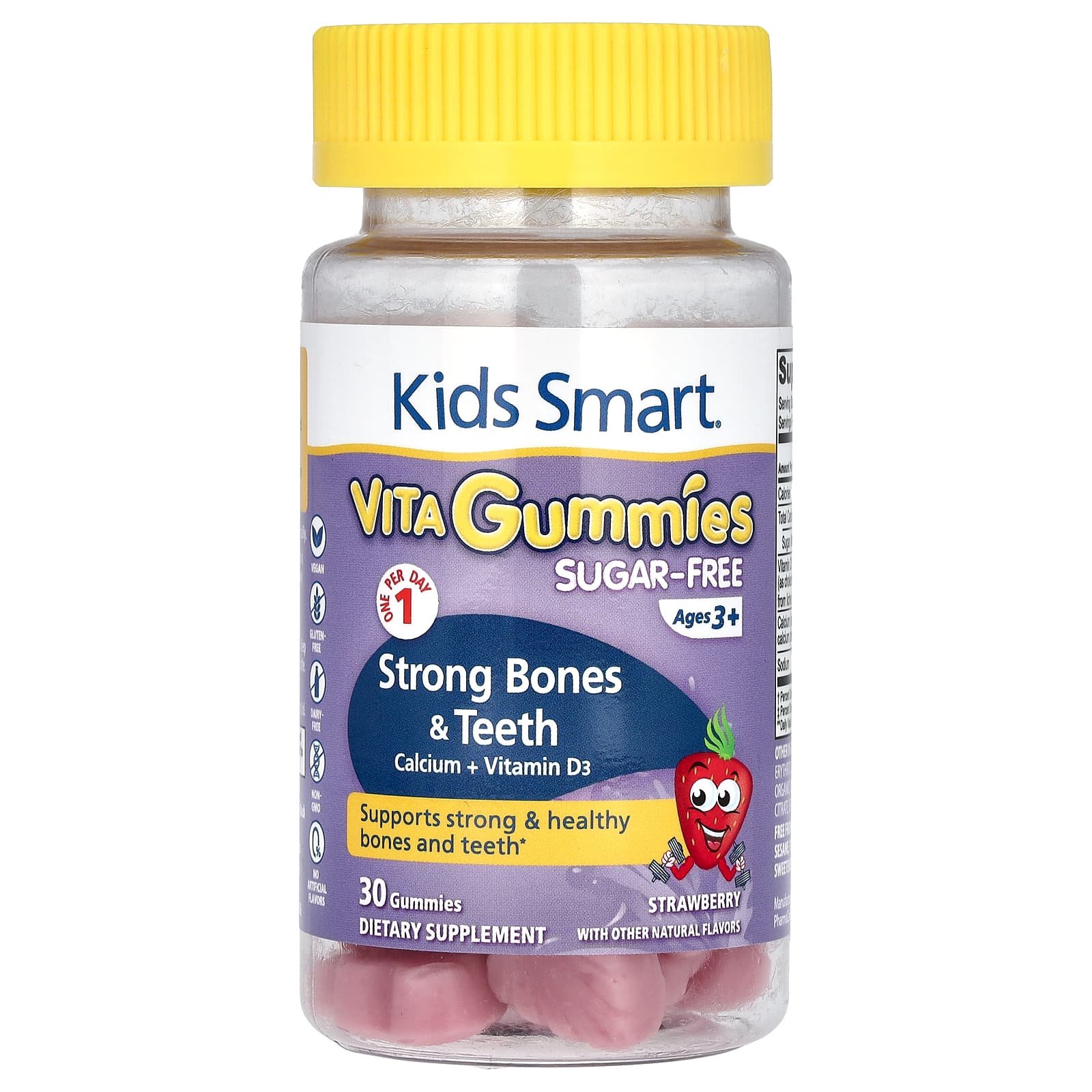 Bioglan, Kids Smart Vita Gummies, Strong Bones & Teeth Calcium ...
