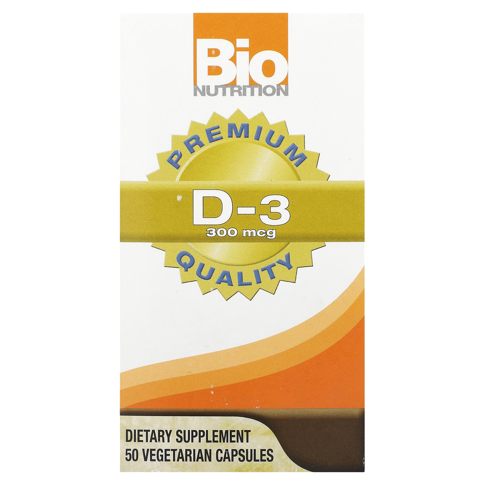 Bio Nutrition, D-3 , 300 mcg , 50 Vegetarian Capsules