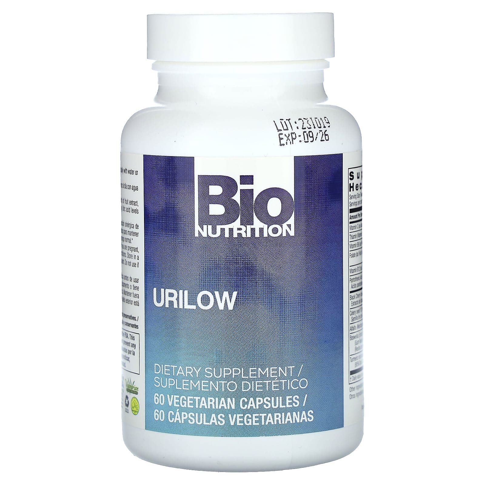 Bio Nutrition, Urilow, 60 Vegetarian Capsules