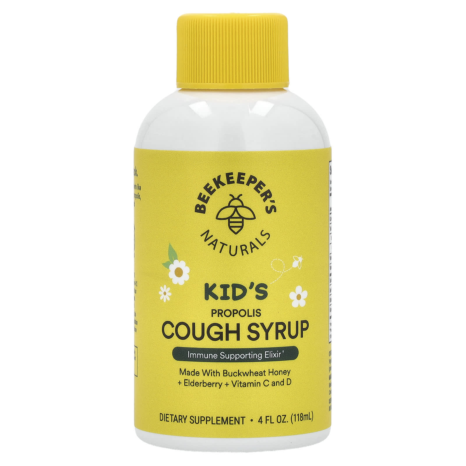 Beekeeper's Naturals, Kid's Propolis Cough Syrup, 4 fl oz (118 ml)