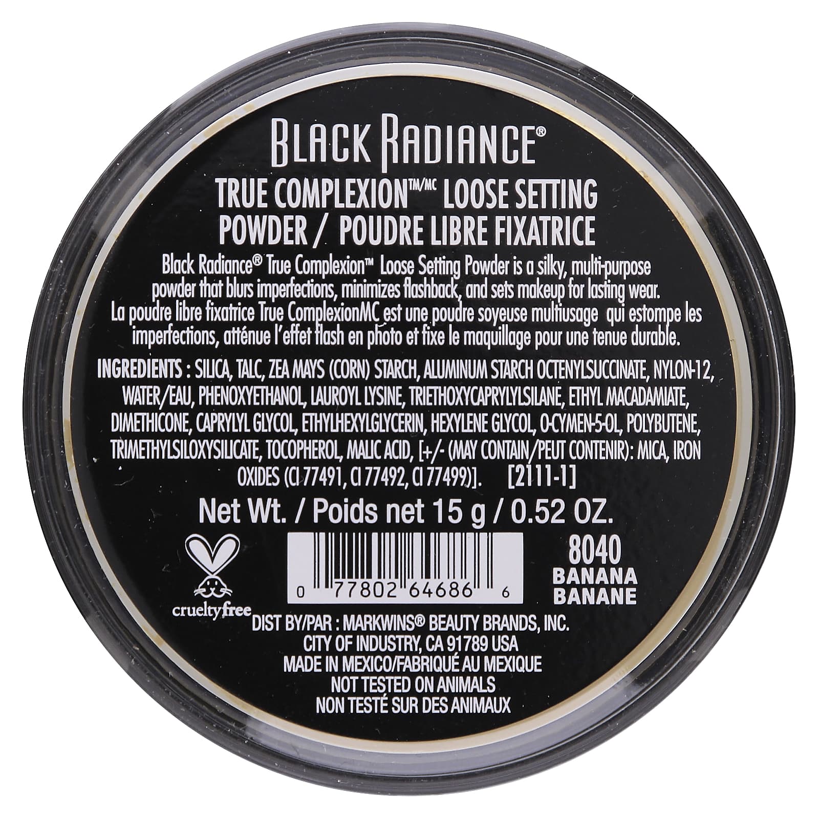 Black Radiance, True Complexion, Loose Setting Powder, 8040 Banana, 0. ...
