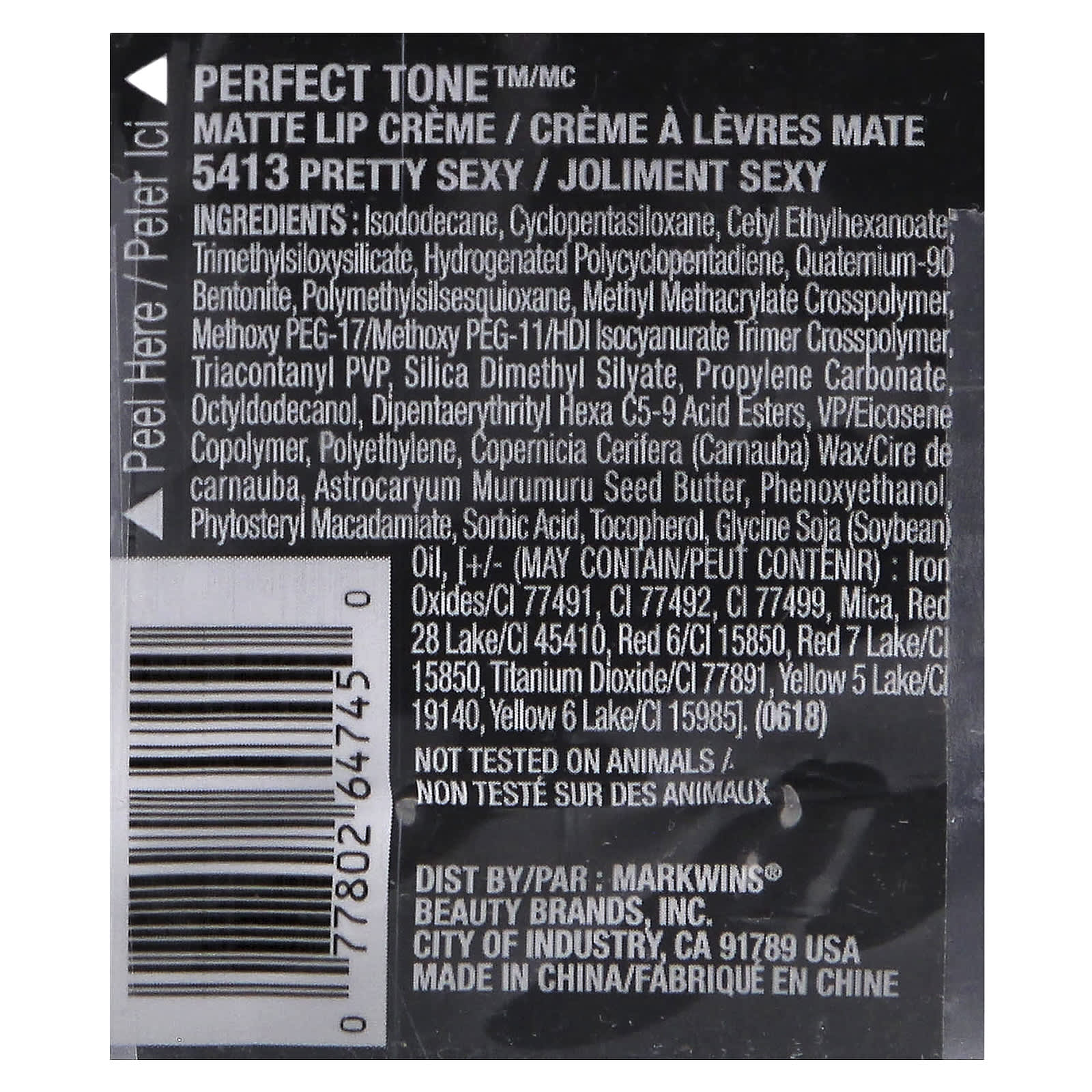 Black Radiance, Perfect Tone, Matte Lip Crème, 5413 Pretty Sexy, 0.17 ...