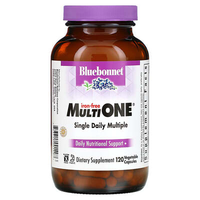 Bluebonnet Nutrition, MultiONE, Single Daily Multiple, Iron-Free, 120 ...