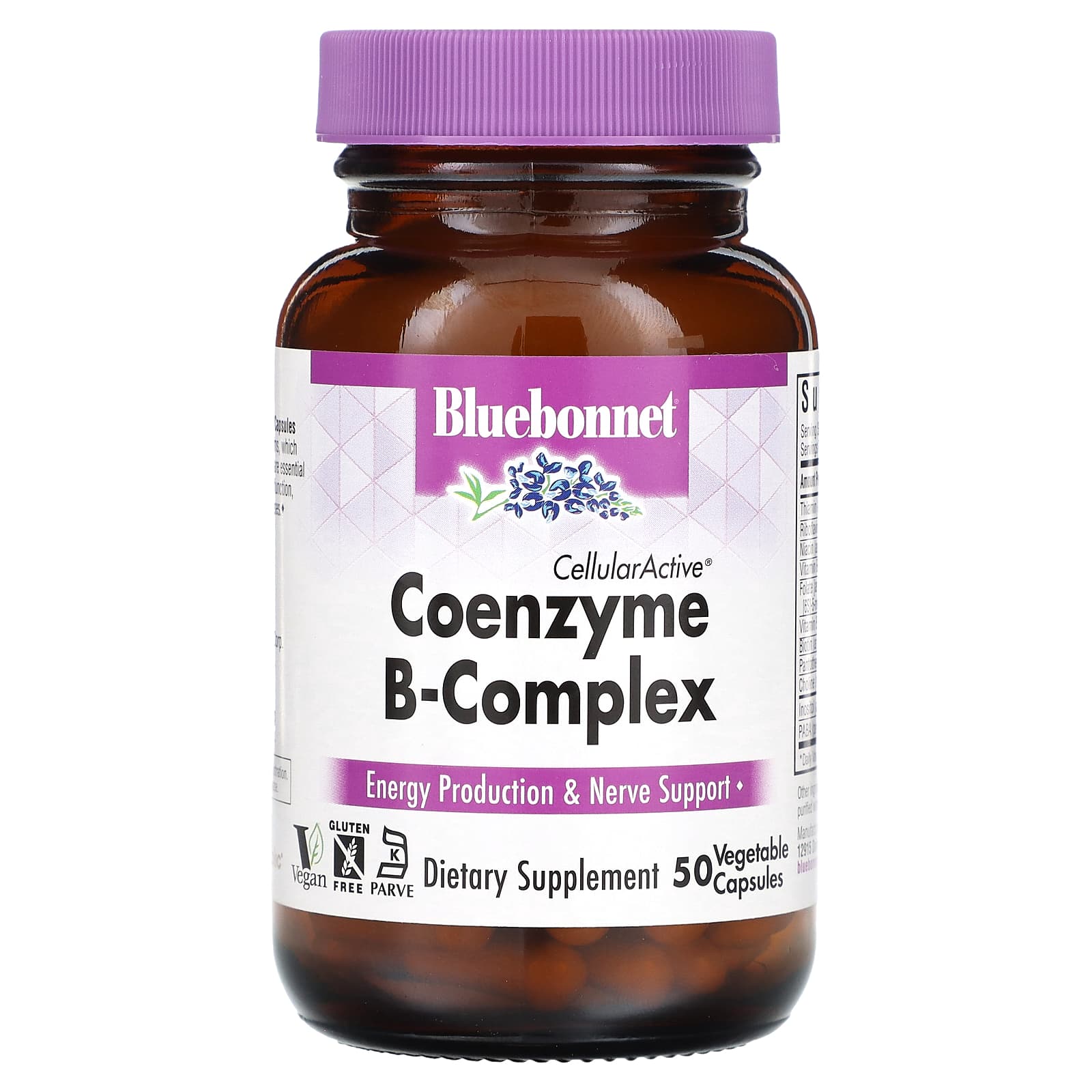 Bluebonnet Nutrition, Coenzyme B-Complex, 50 Vegetable Capsules Bluebonnet Nutrition, Coenzyme B-Complex, 50 Vegetable Capsules