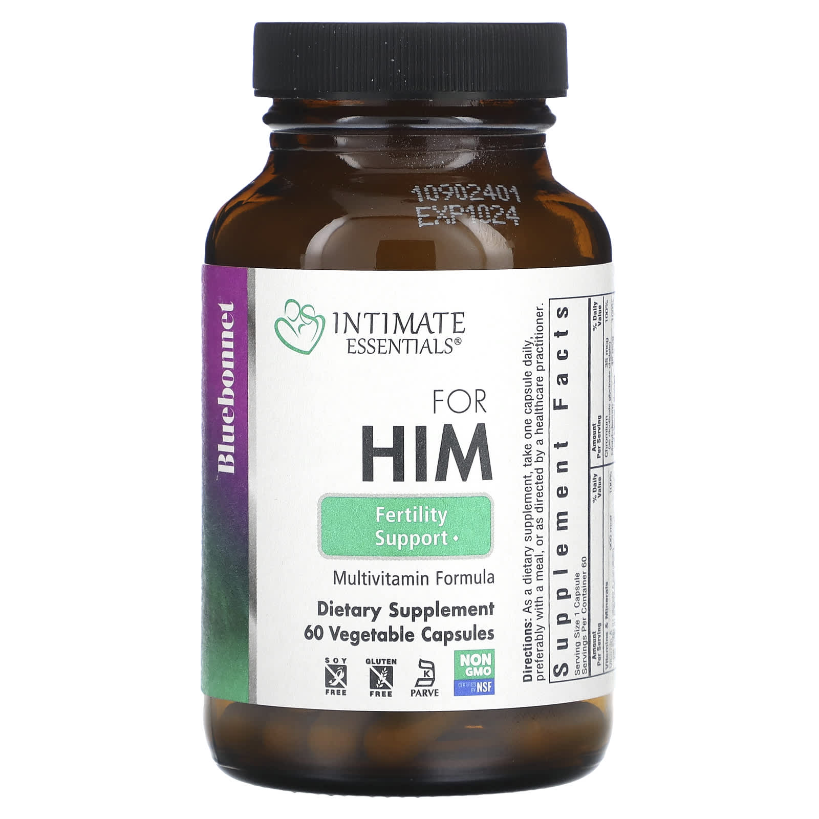 Bluebonnet Nutrition, Intimate Essentials, For Him, Fertility Support ...