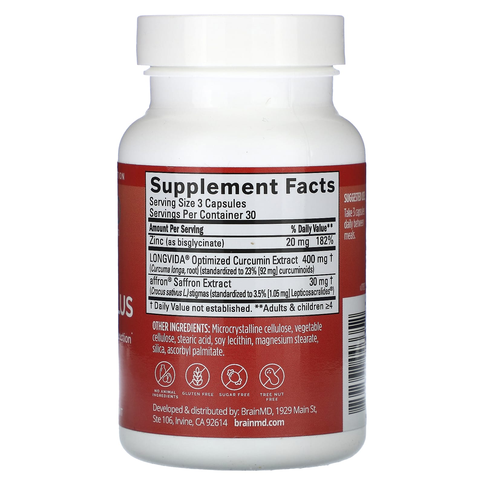 BrainMD, Happy Saffron Plus, 90 Vegan Capsules