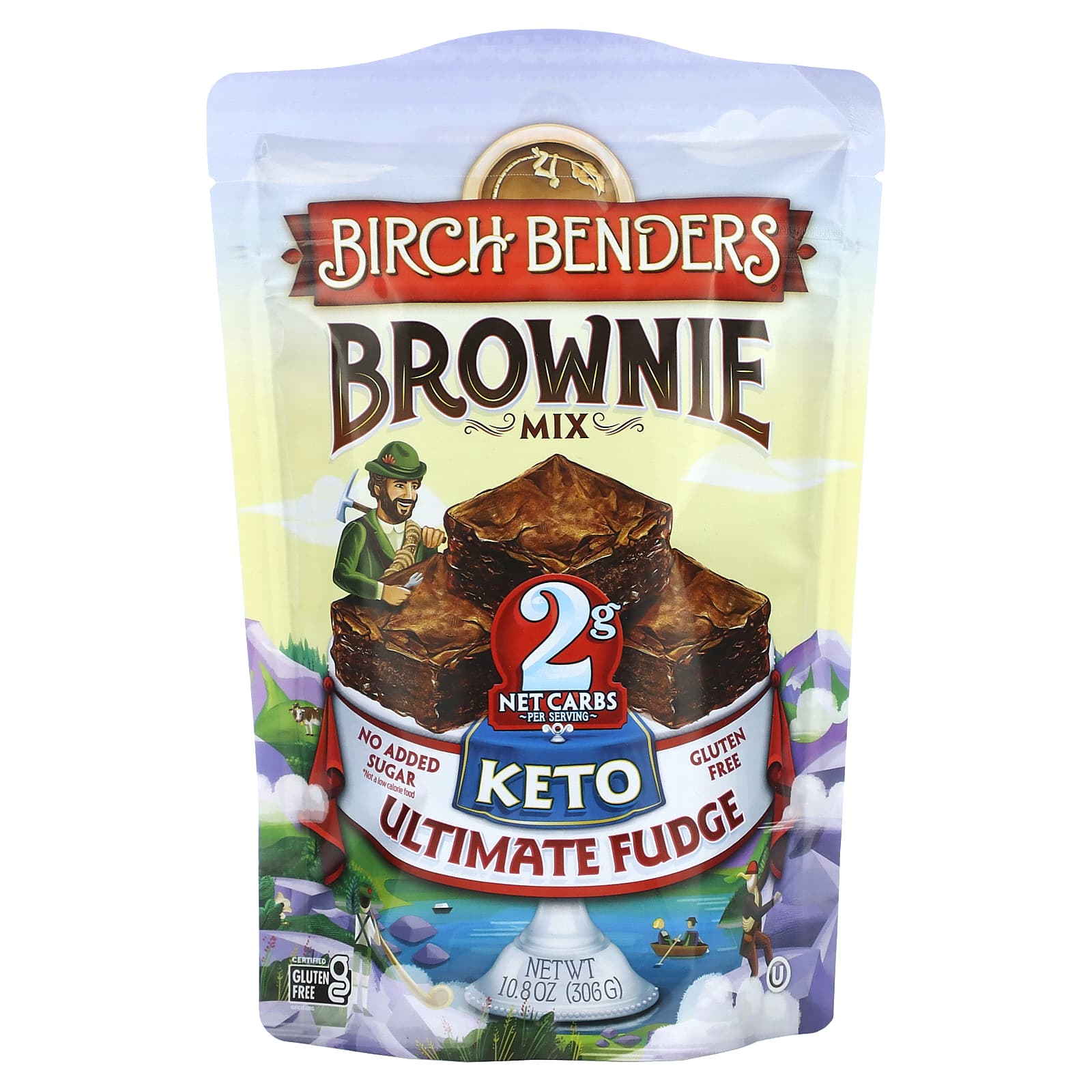 Birch Benders, Brownie Mix, Keto, Ultimate Fudge, 10.8 oz (306 g)