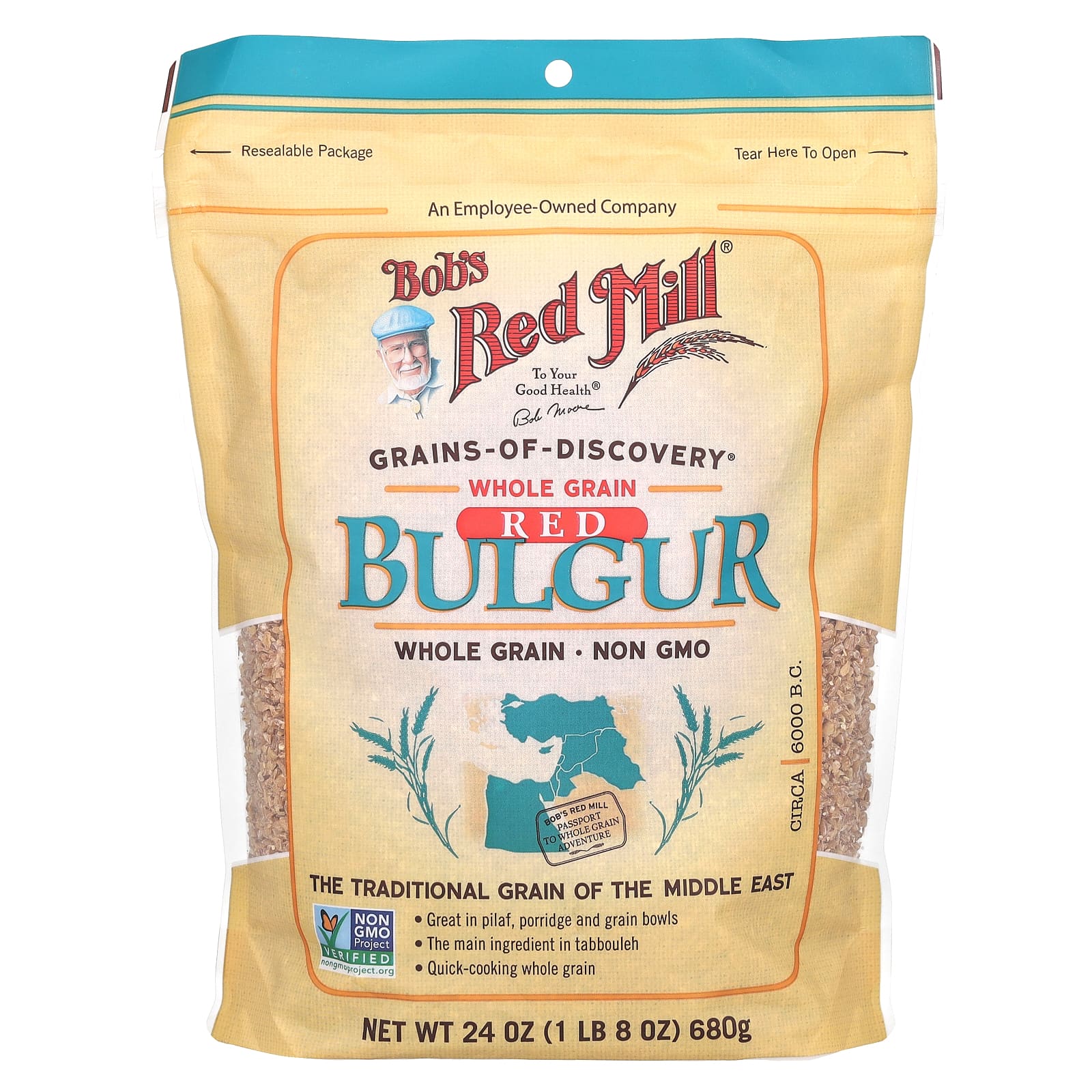 Bob's Red Mill, Red Bulgur, Whole Grain, 24 oz (680 g)