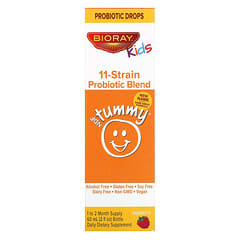 Bioray Inc., Kids, NDF Tummy, 11-Strain Probiotic Blend, Raspberry, 2 ...
